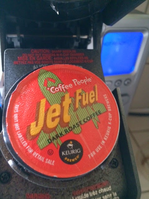 Coffee Lover: "Jet Fuel" K-Cup by Coffee People - Thanks, I Needed That!