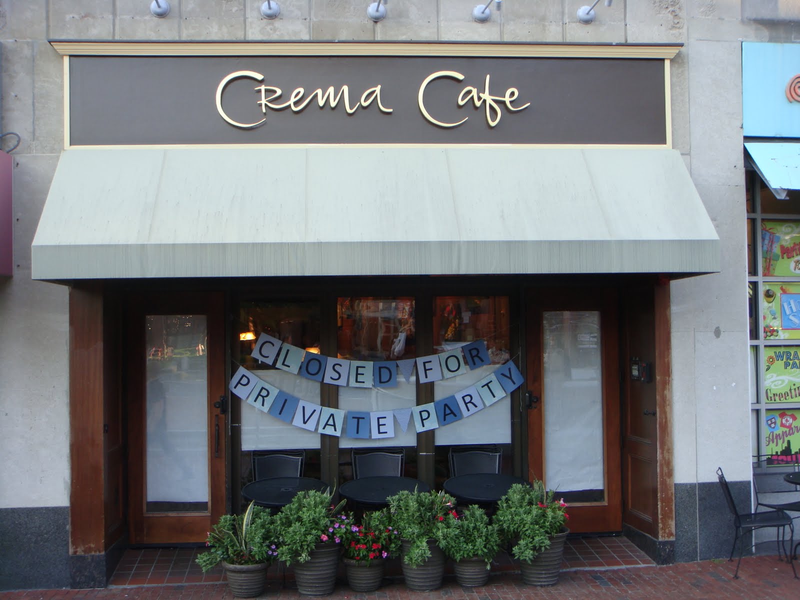 Delicious Dishings: Crema Cafe Does Special Occasion Catering