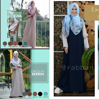 KOLEKSI GAMIS RABBANI DRESSLIM & EXO STELAN FIYA