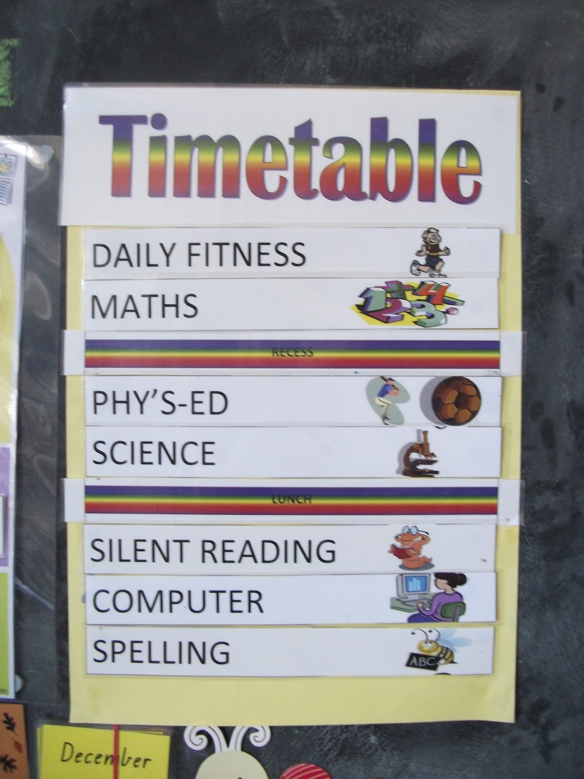 MrsAmy123: Timetable