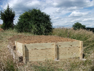 Covo Hills Farm: August 3 - 4, 2013 Elevated Tee Box Under Construction