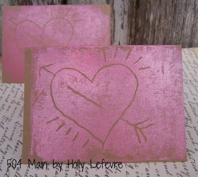 504 Main by Holly Lefevre: Easy Valentines Using Foam Plate Printing