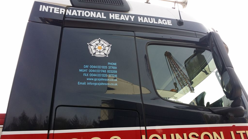 The Green I Signs Blog: Mercedes truck graphics for GCS Johnsons by ...