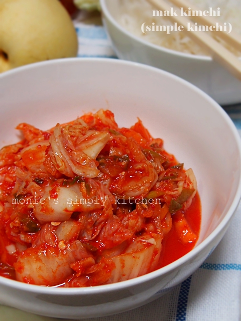 Resep Mak Kimchi (Simple Kimchi) - Monic's Simply Kitchen