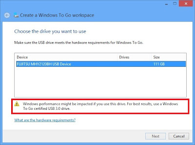 My Tech Sharing: How to create Windows To Go workspace in Windows 8