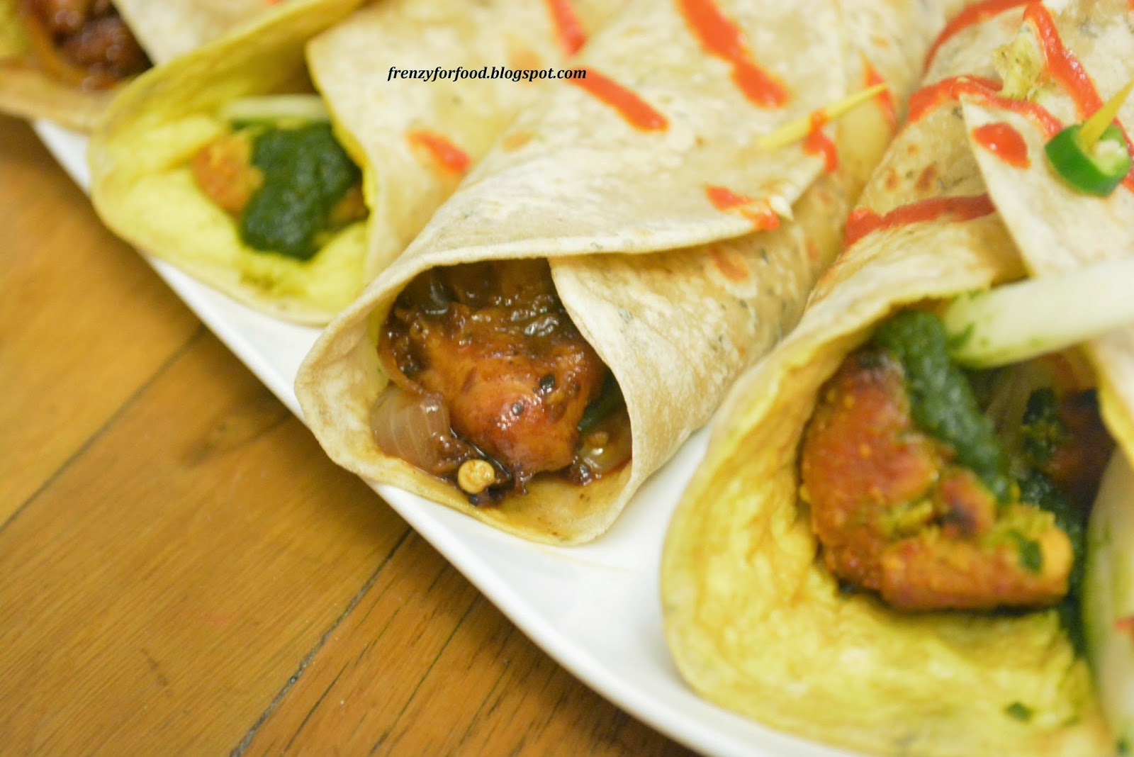 Food Frenzy....!!: Schezwan Chicken Frankie!!!
