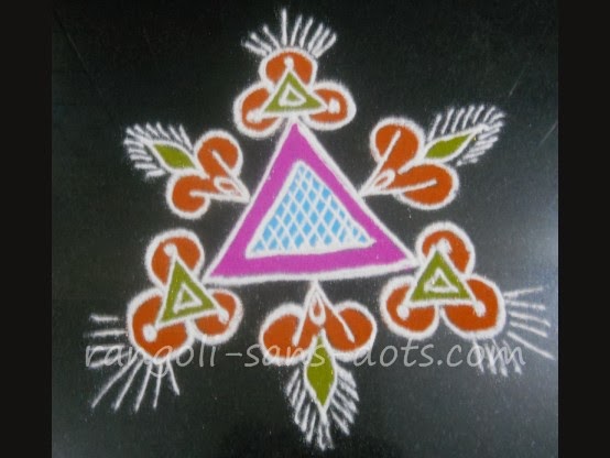 Easy rangoli for beginners 2