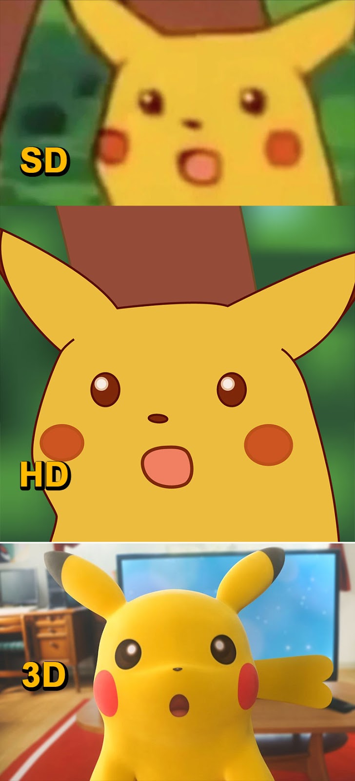 Memeitos: Pikachu evolution Meme