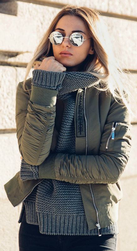 Fashion Flare♡♡: How To Style In A Bomber Jacket