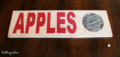 Apples Chalkboard Sign