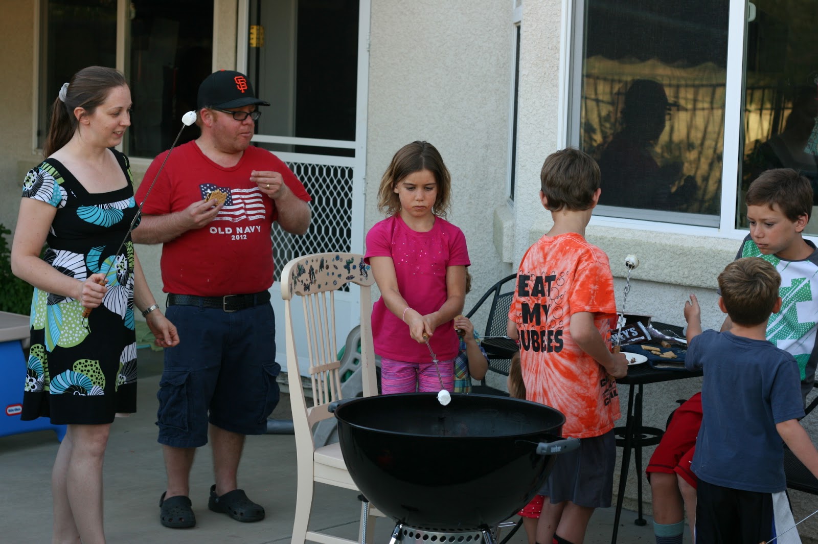 California McMillans: BBQ at the neighbors'