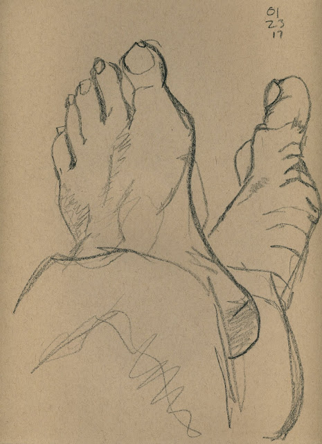 Scribbling With Spirit: Practicing with my Feet