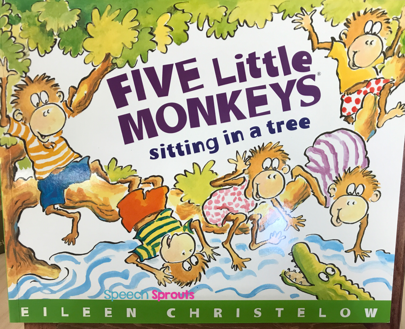 Monkeyshines In The Speech Room: Adorable Five Little Monkeys Craft And ...