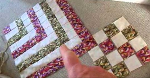 FATTO A MANO: Patchwork - Trapunta con motivo a forma di pesce