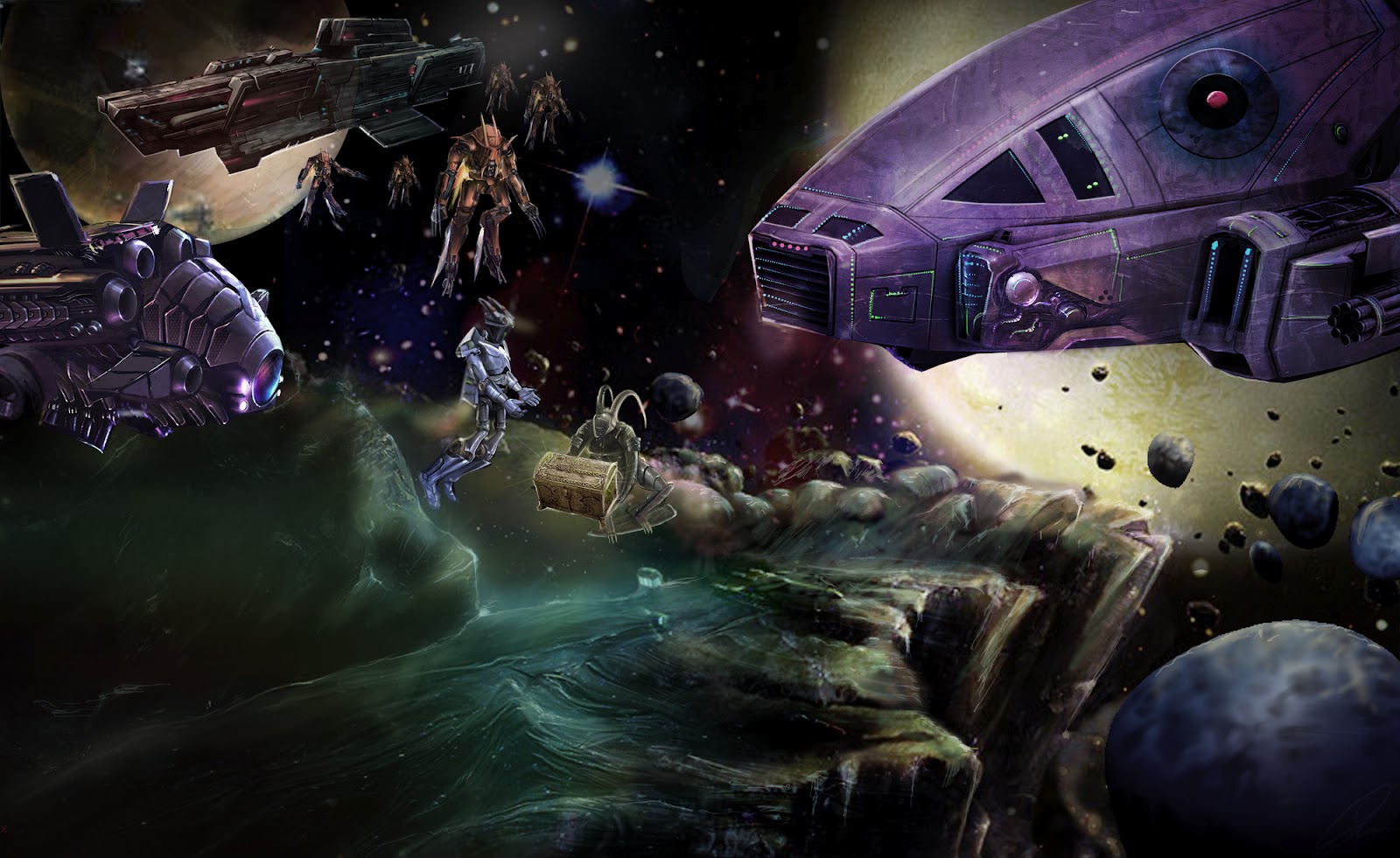 MY WORKS: Space pirates (fantasy)