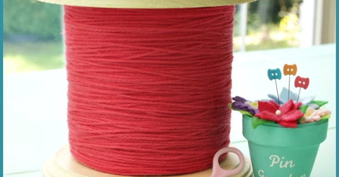 Sew Can Do: DIY Giant Thread Spool Canister: The Perfect Craft Room Decor!