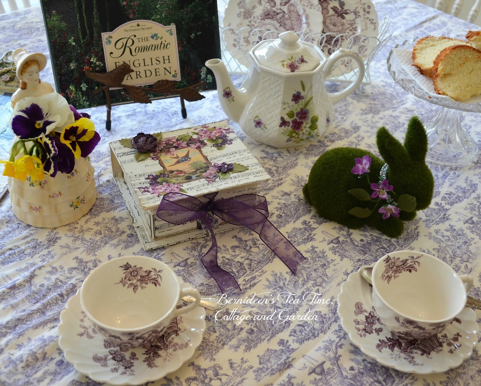 Bernideen's Tea Time, Cottage and Garden: TEA TIME WITH A BOX AND A BOOK