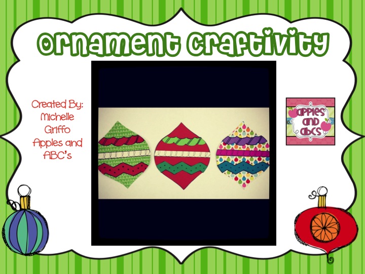 Ornament Craftivity - Apples & ABC's