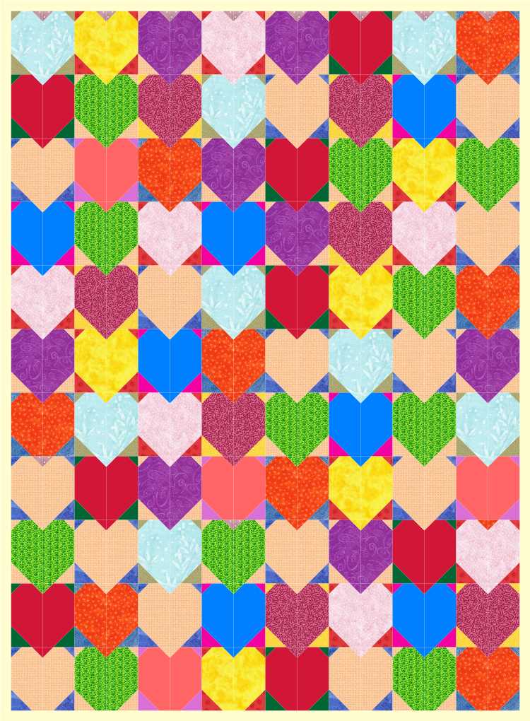 3patchcrafts: Tessellating Hearts pattern