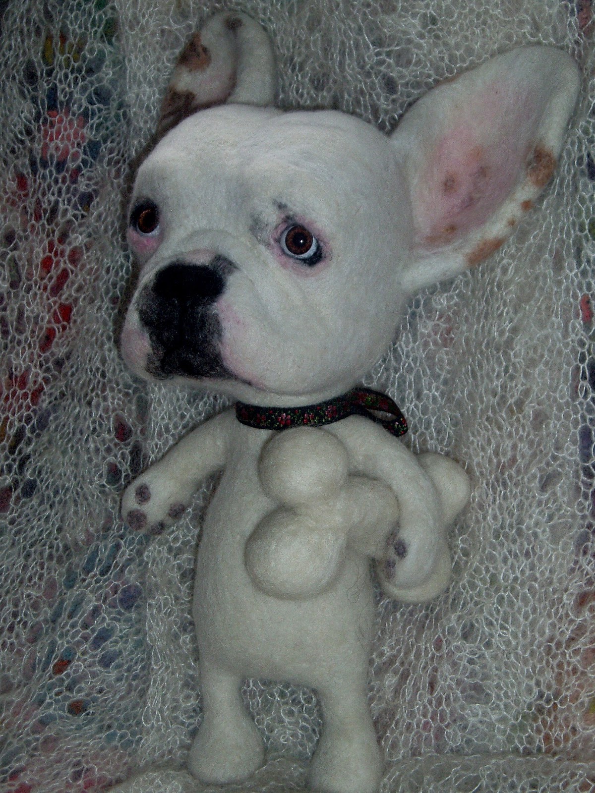Nicola's Needle Felted Dogs: Charles , a Needle Felted French Bull Dog