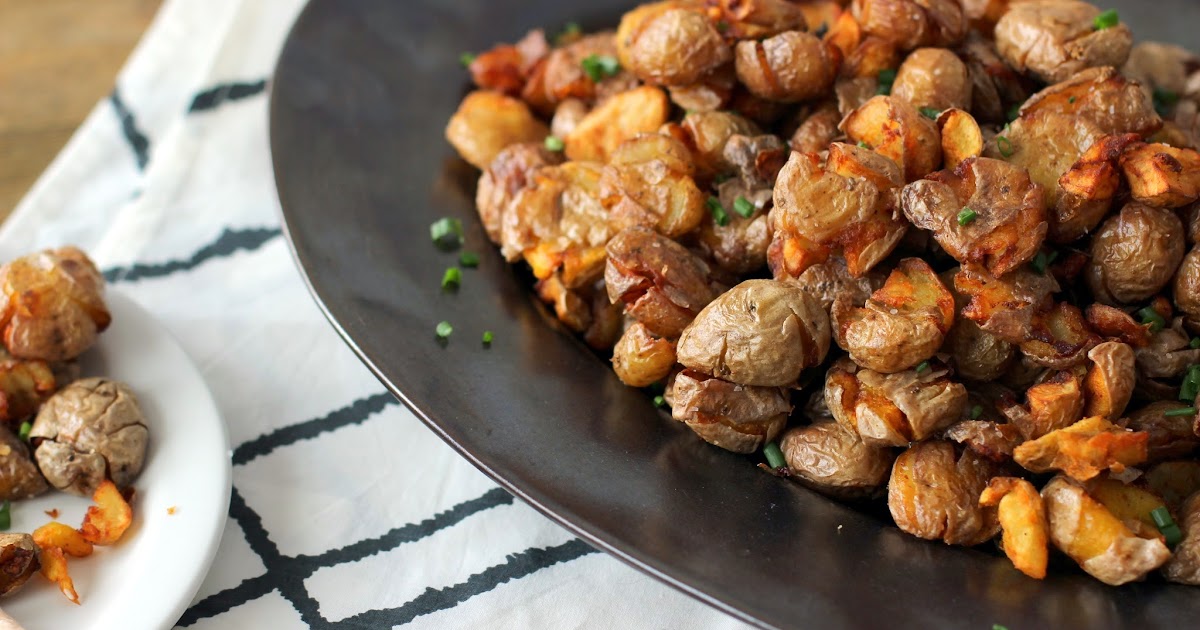 The Owl with the Goblet: Crispy Smashed Potatoes + Creamy Sriracha ...