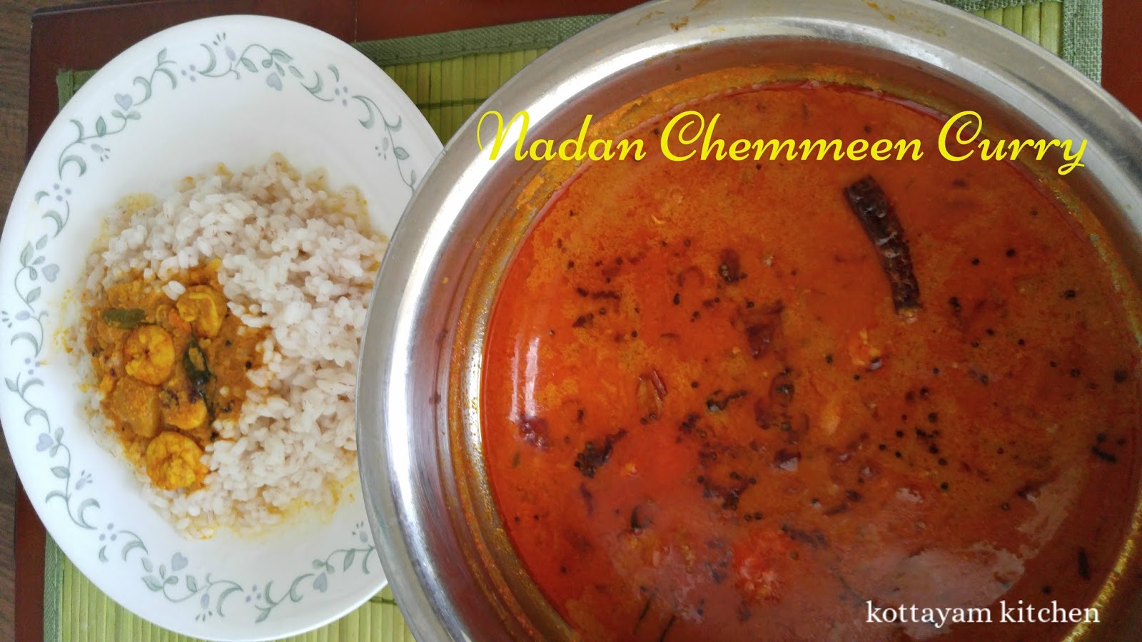 Nadan Chemmeen curry in Kerala style# Prawns curry recipe#Kerala sea ...