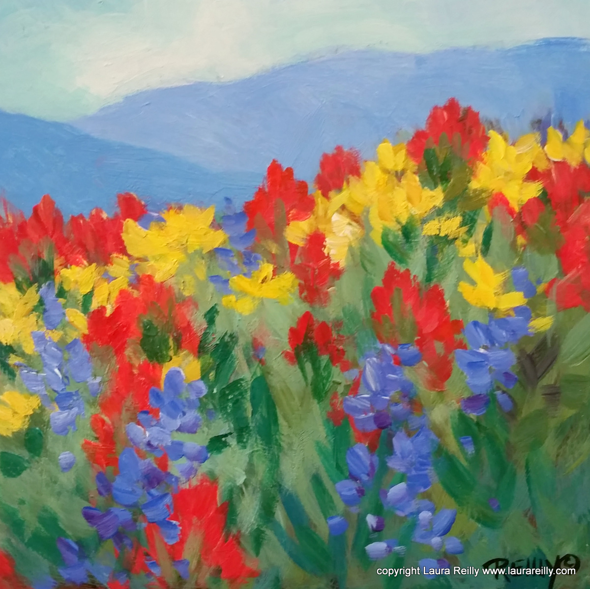 Laura Reilly's Painting Journal: New Contemporary Wildflowers Painting ...
