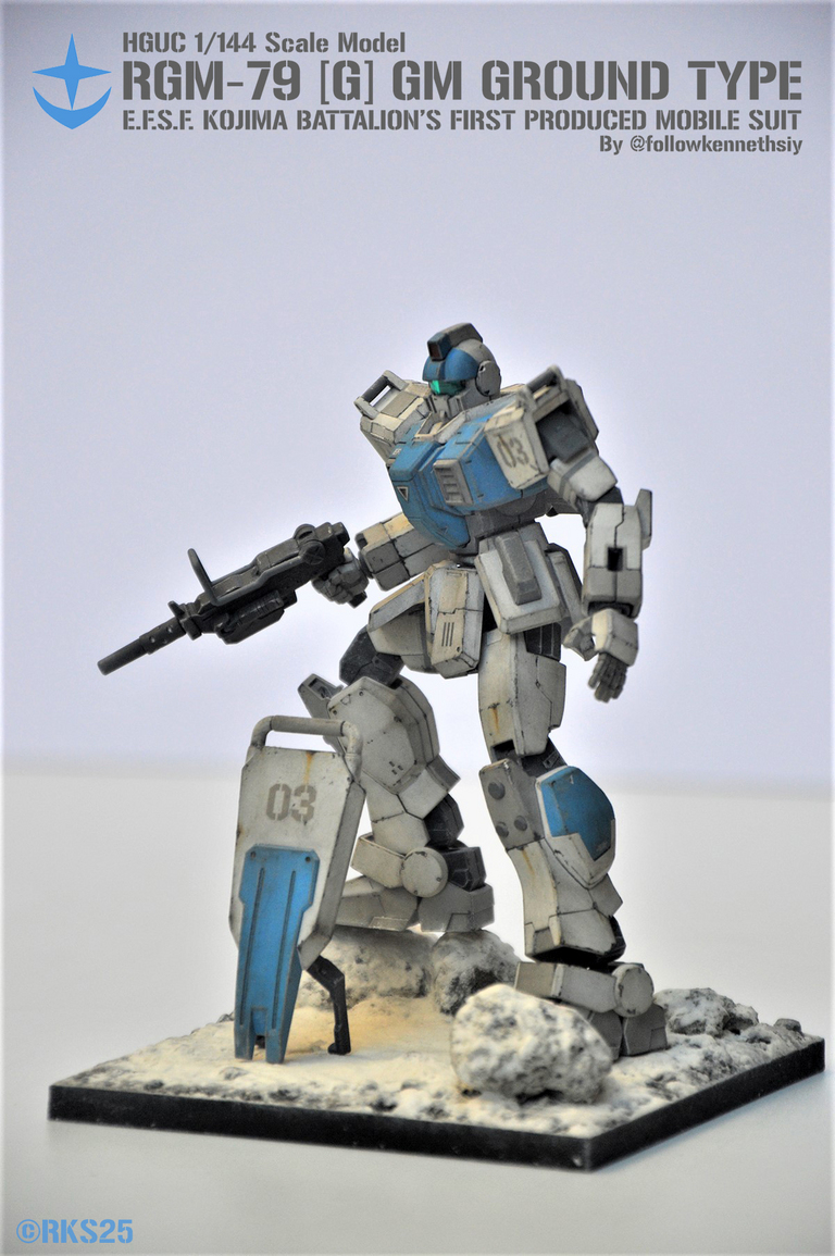 Custom Build: HGUC 1/144 RGM-79 [G] GM Ground Type + Custom Snow ...