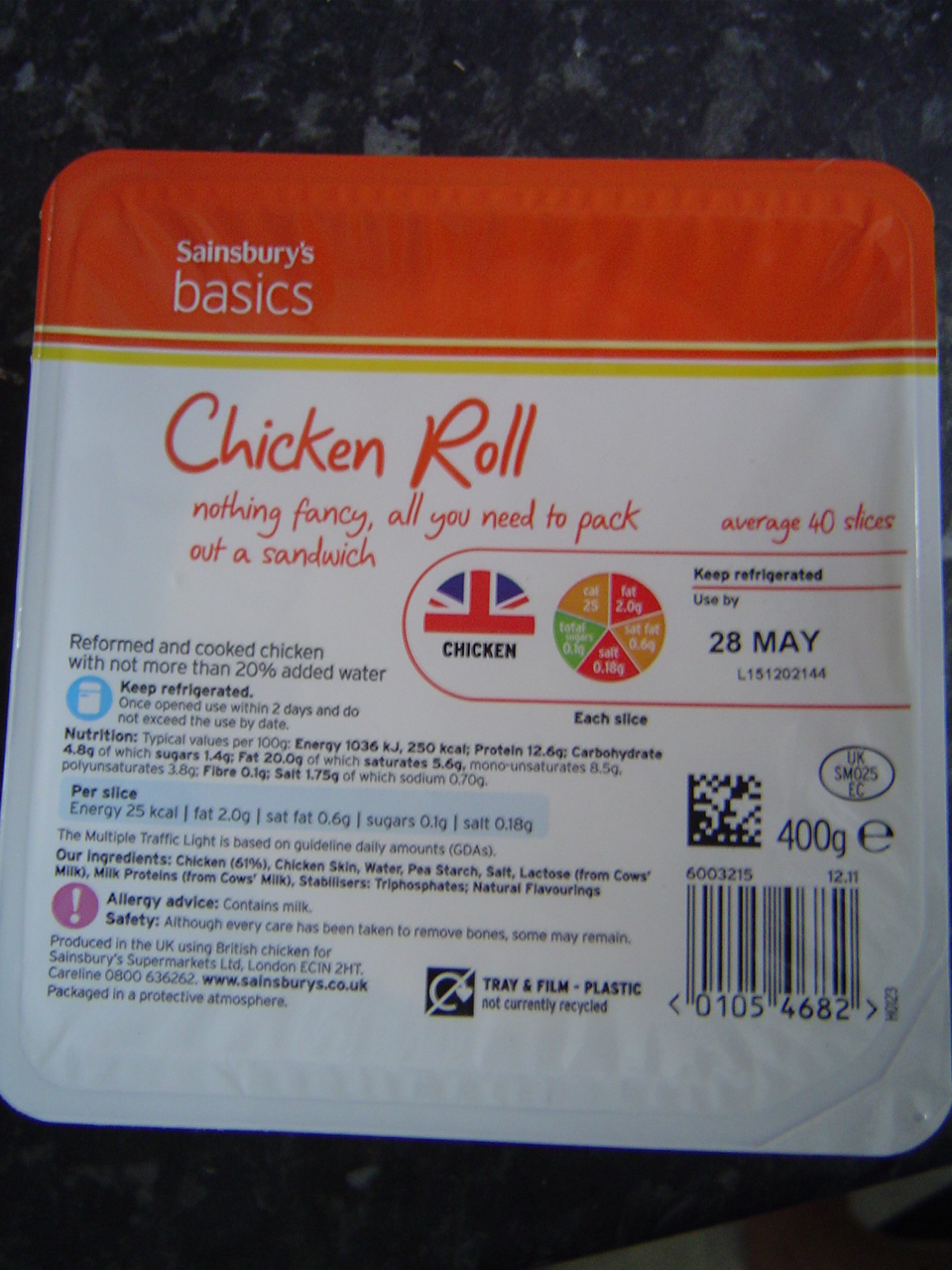 Back to Sainsbury's Basics: Chicken Roll