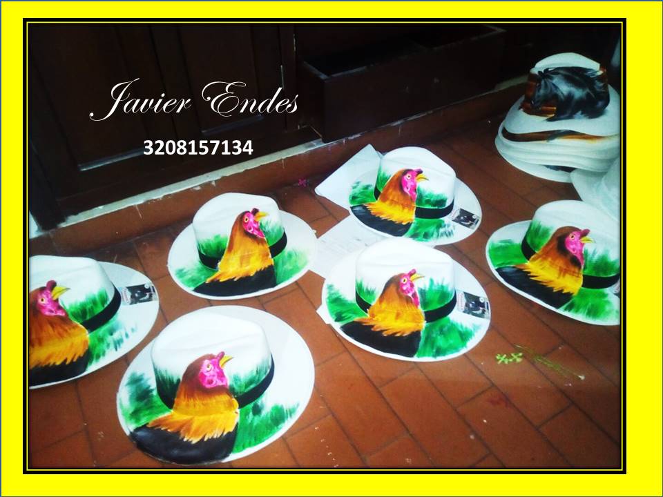 Tutorial paso a paso Sombrero Pintado Gallo