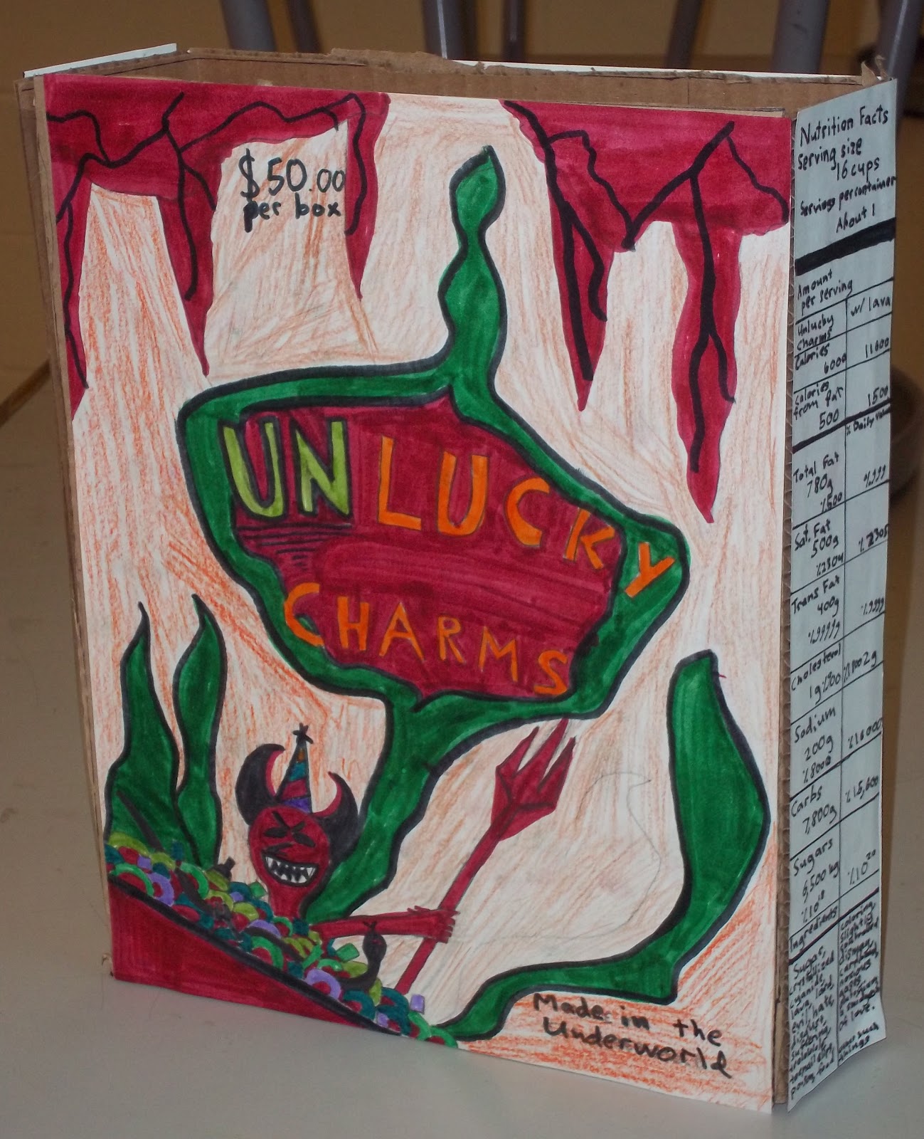 Monument Valley Regional Middle School Art Class: Cereal Box Design ...