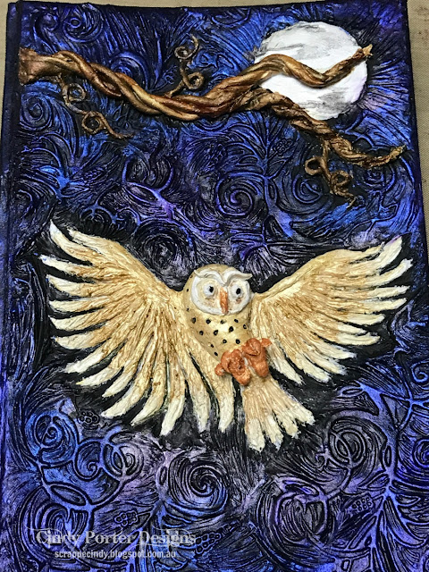 Creative Paperclay® air dry modeling material: Owl Journal Cover with ...