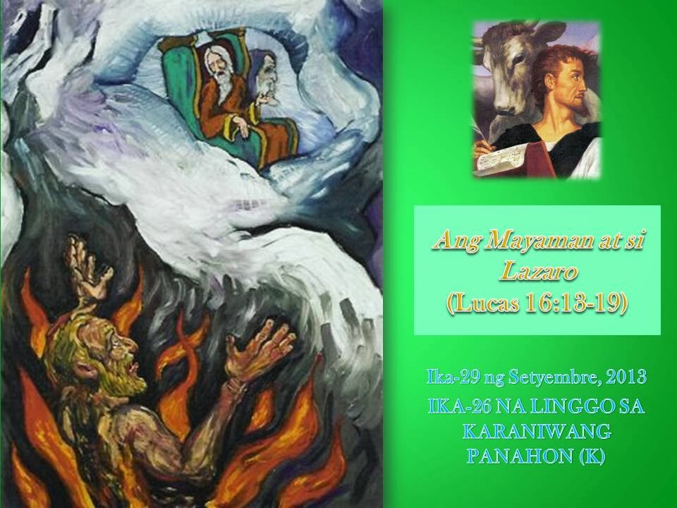 SALITANG BUMUBUHAY : SINO ANG TUNAY NA MAYAMAN SA MATA NG DIYOS?