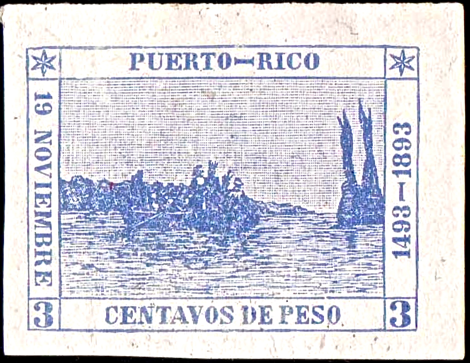 La Lupa: "El barquito" (Puerto Rico 1893), un sello muy especial