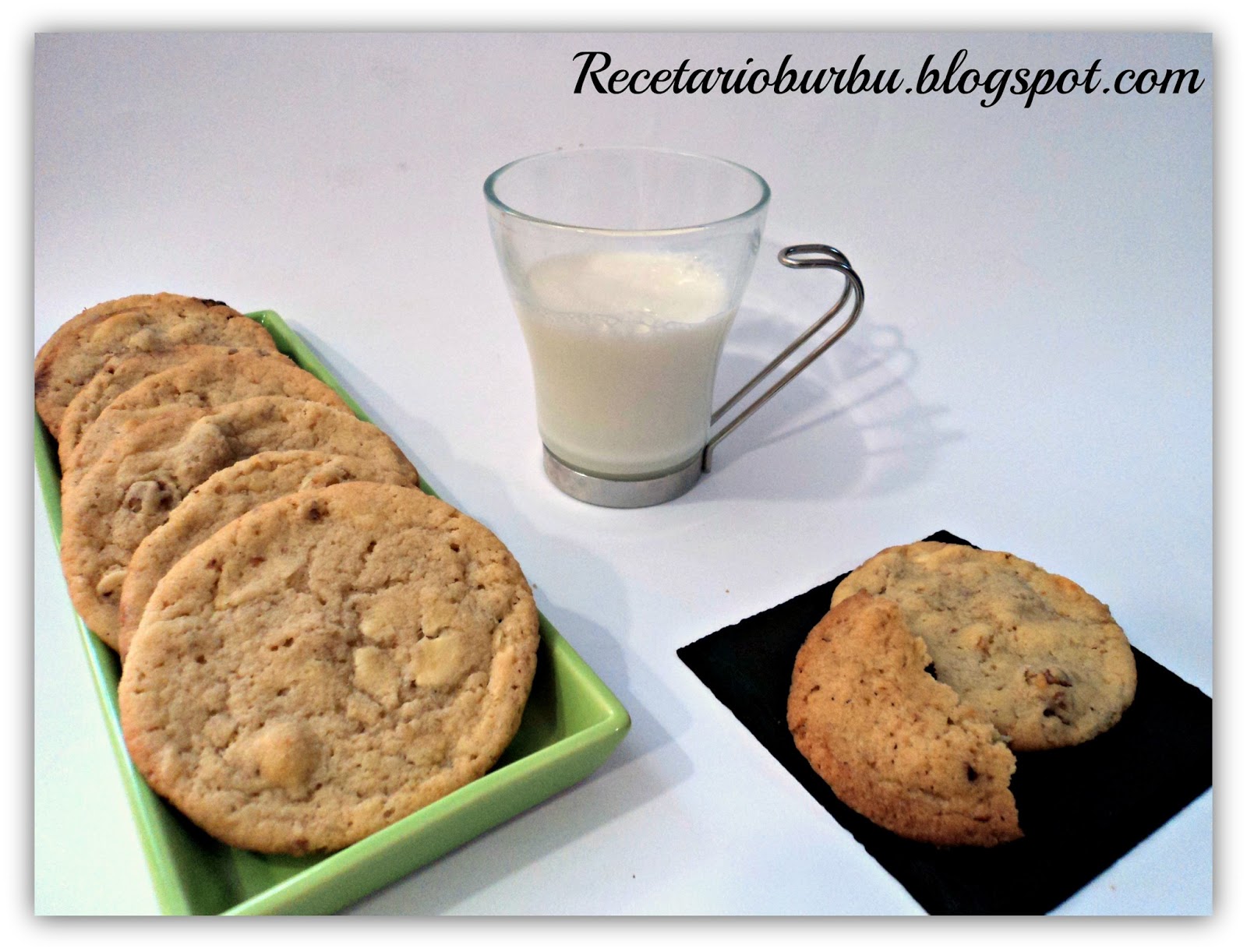 Recetario Burbu: Cookies de choco blanco y nuez th