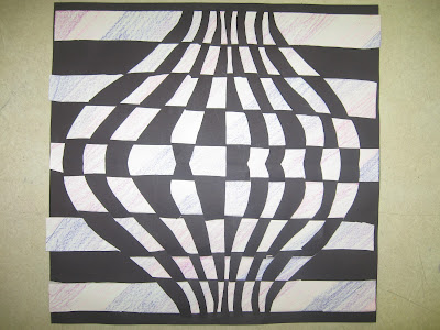 Miss Young's Art Room: 6th Grade Op Art Paper Weaving