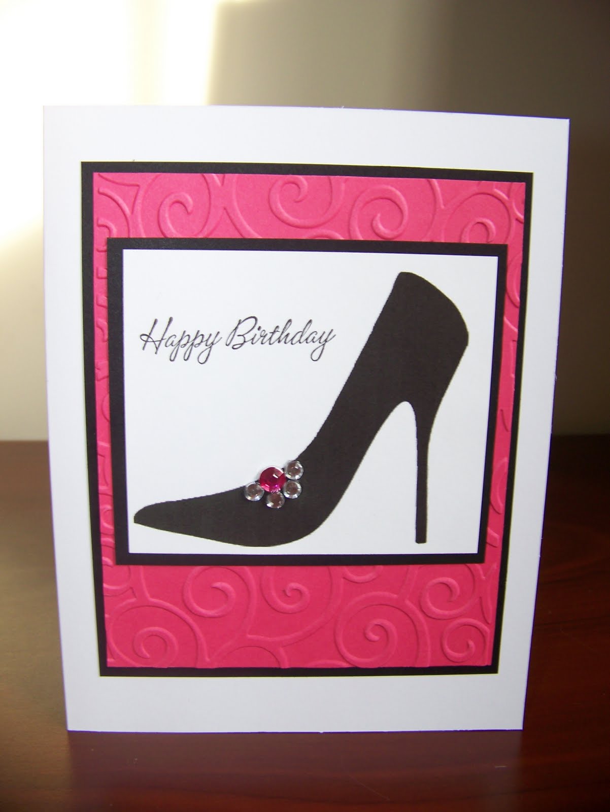 Made by Jacqueline: Custom Chanel Card & High Heel Cards