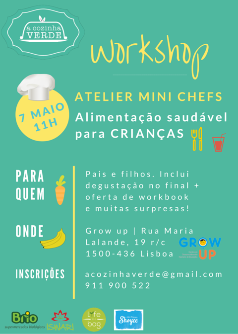 O meu Aniversário e um Workshop especial | Atelier Mini Chefs - A ...
