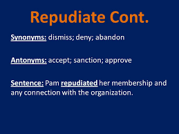 EXAMS AND ME : Repudiate