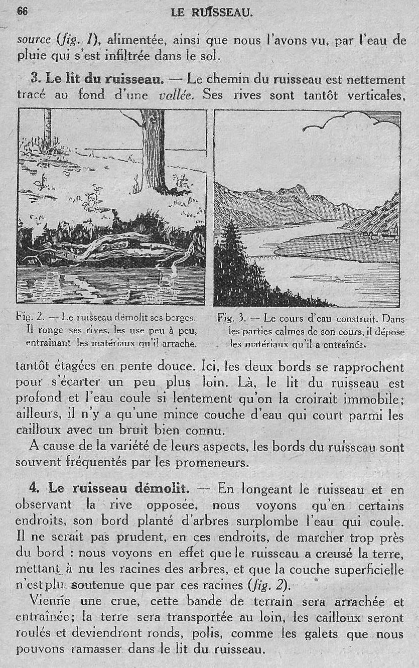 Leçons de choses: Le ruisseau