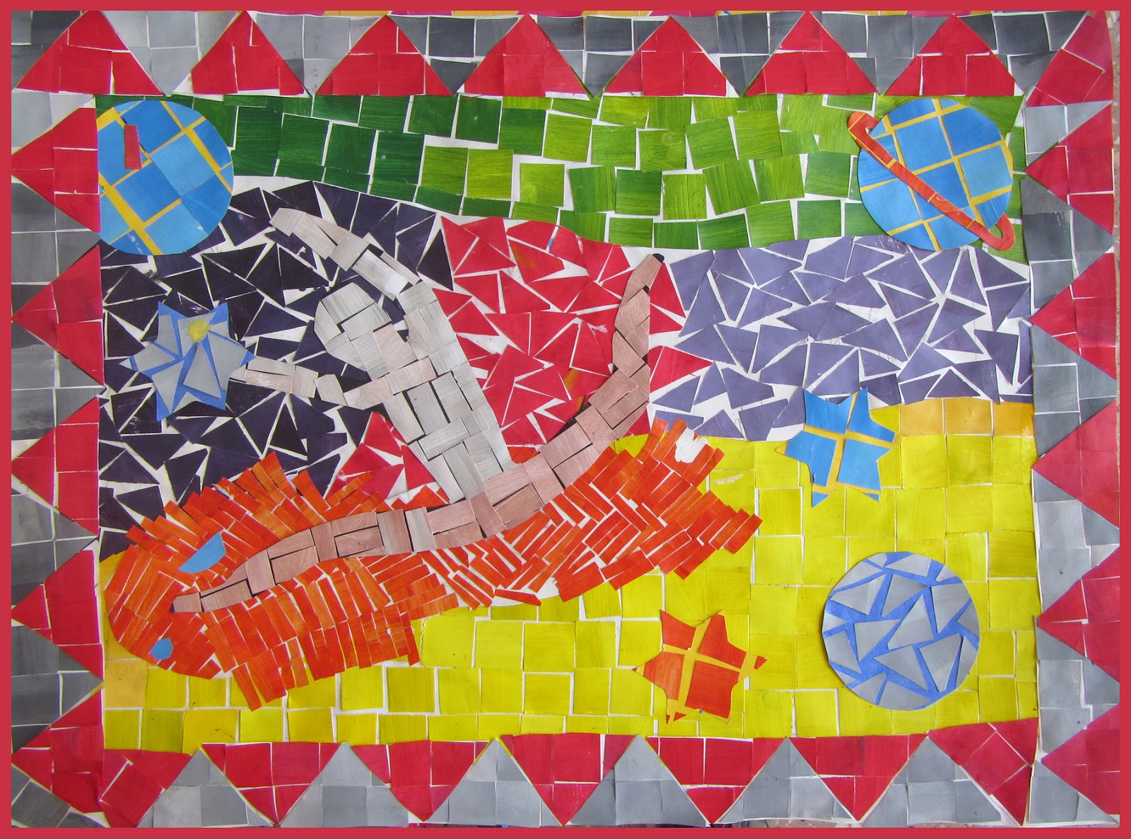The Visual Arts Studio: 6th Grade Mosaics: The Hero's Journey