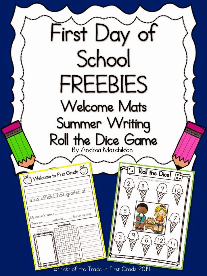 Classroom Freebies Too: First Day of School Welcome Mats