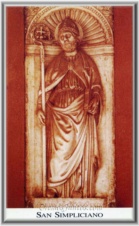 Vidas Santas: San Simpliciano de Milán, Obispo