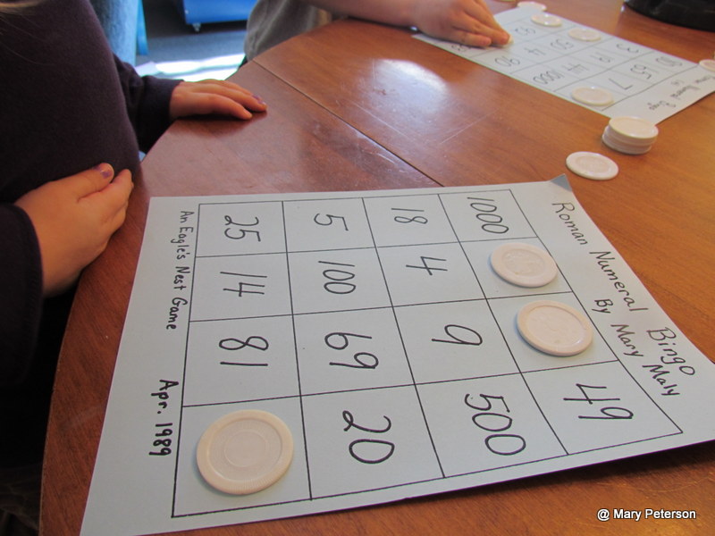 Games For Learning: Roman Numeral Bingo