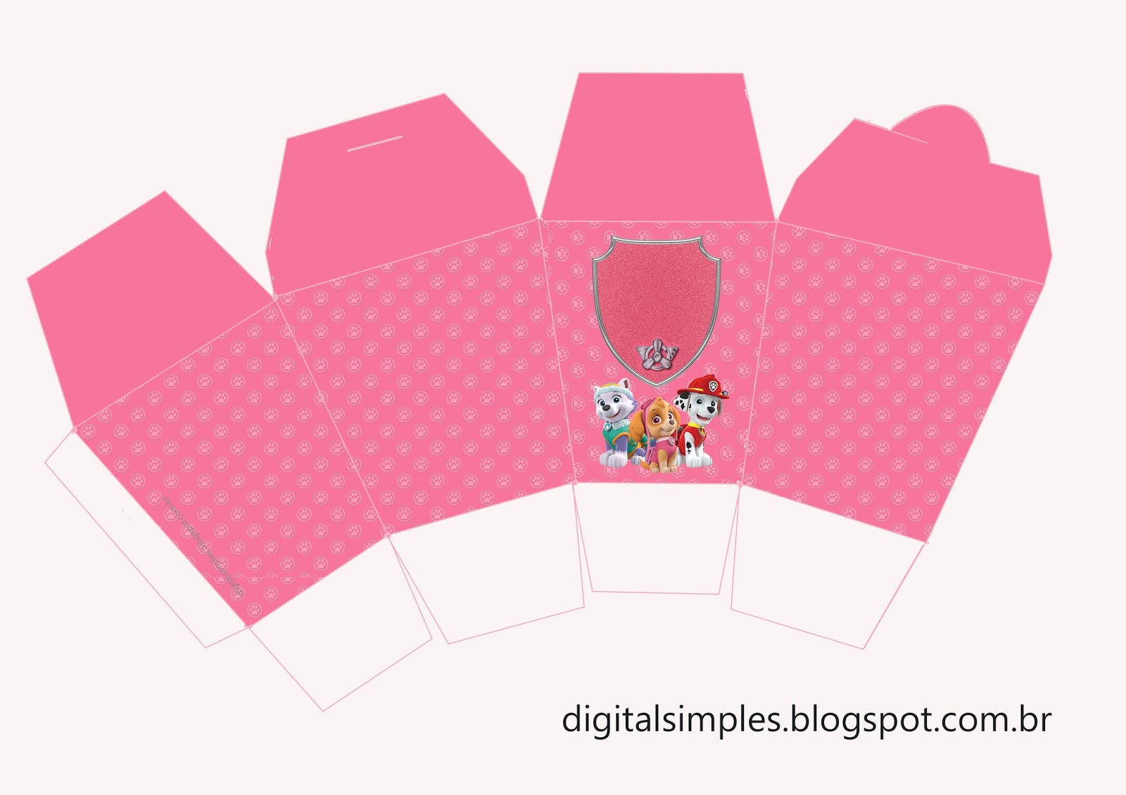 Paw Patrol, Skye: Free Printable Boxes. - Oh My Fiesta! in english