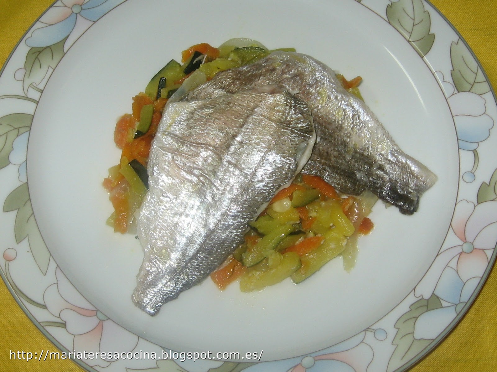 Mis recetas para ti: Filetes de dorada en papillote