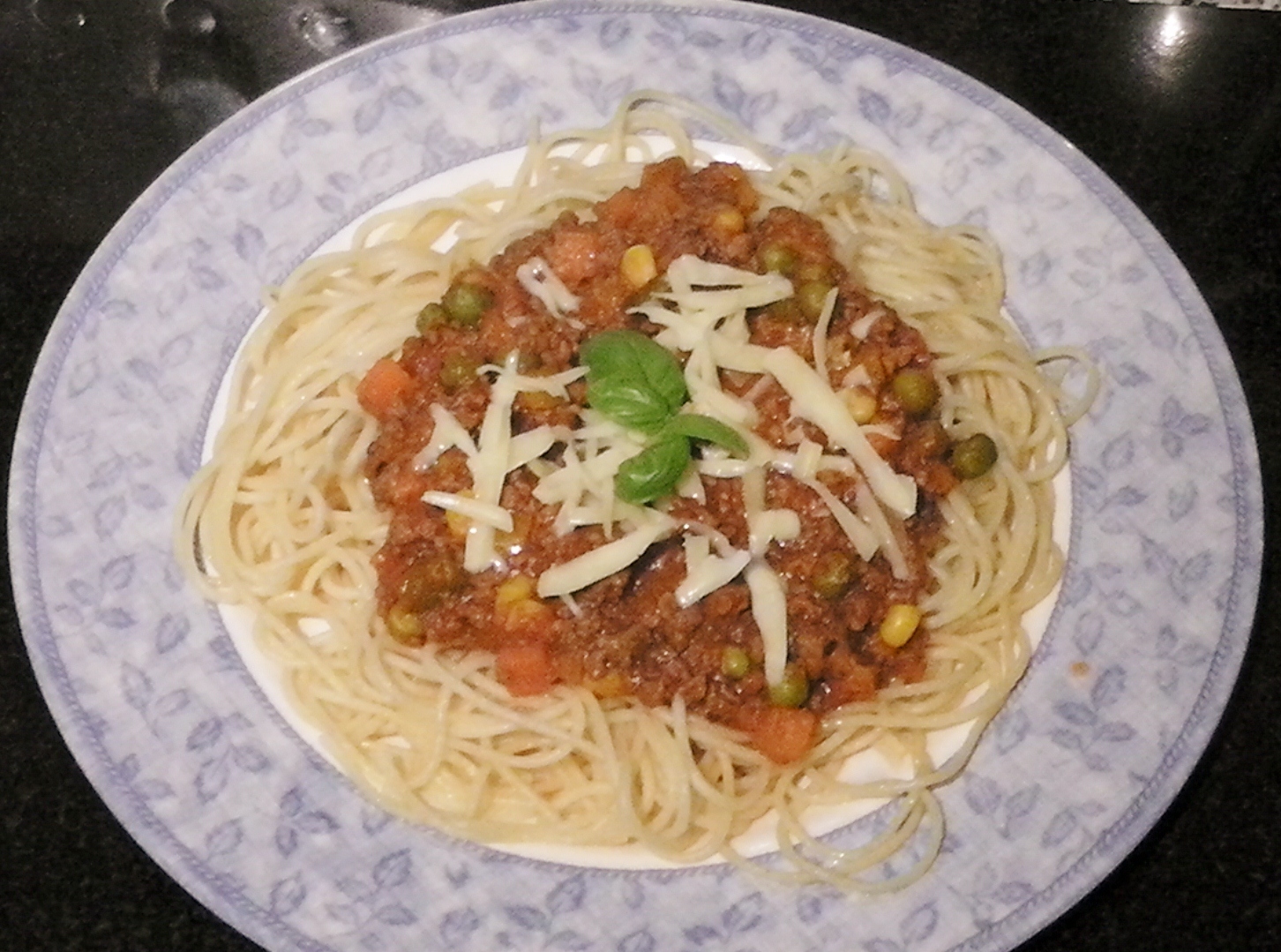 The Flaming Potato: Spaghetti Bolognese with Vegetables - Recipe