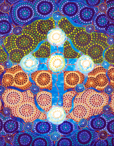 Indigenous Jesus: Indigenous Painting: Holy Spirit in This Land