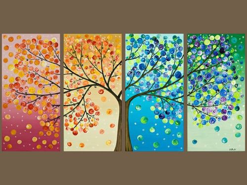 Four Seasons Tree Art Project