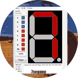Phần mềm tạo mã LED 7seg [LED 7 đoạn] | 7segone